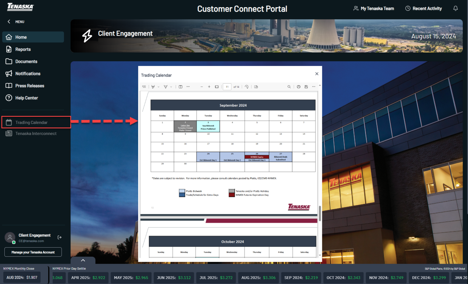 Tenaska Customer Connect Portal - Tenaska